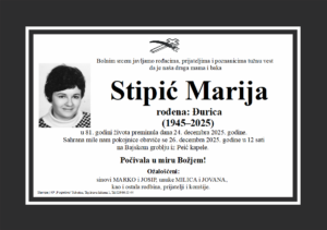 Posmrtnice – JKP Pogrebno Subotica