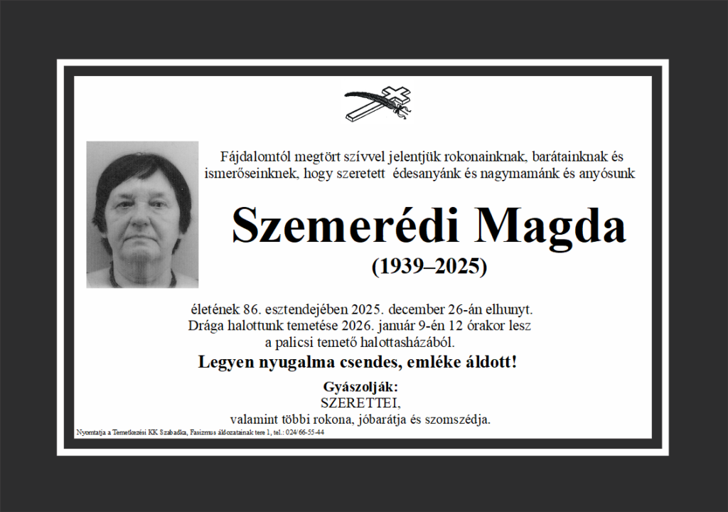 Posmrtnice – JKP Pogrebno Subotica